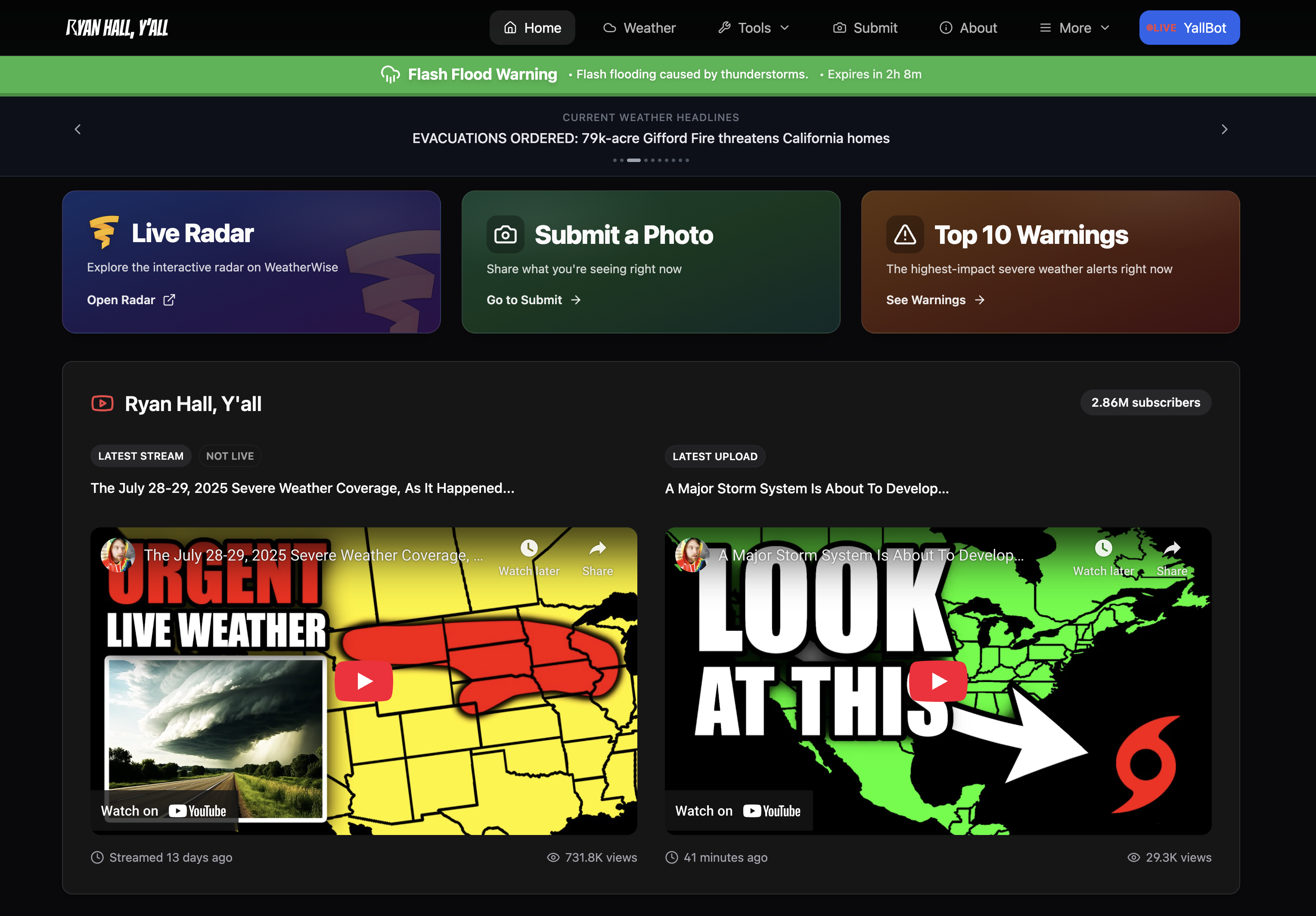 Ryan Hall, Y'all | Severe Weather Coverage & Forecasts