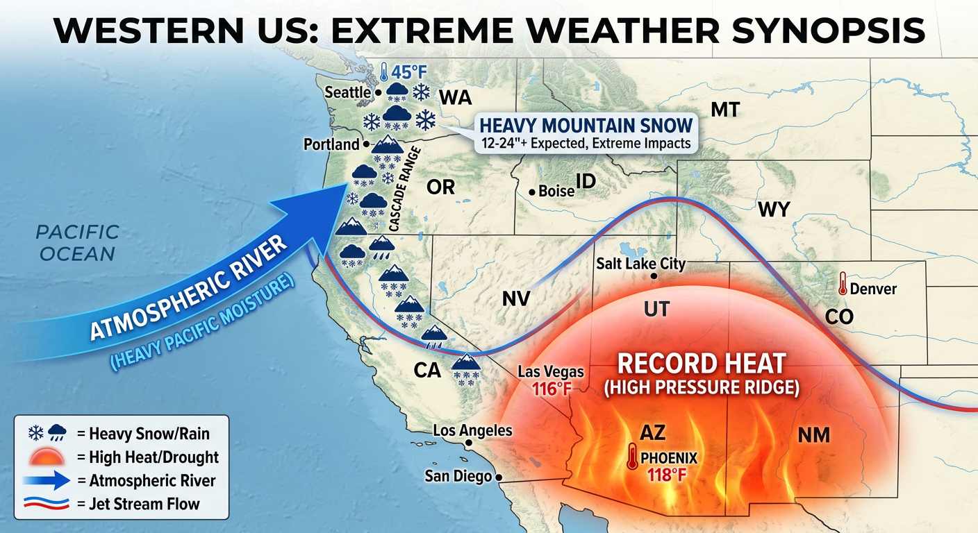 West Coast Weather Whiplash: Atmospheric River & Record Heat | Ryan ...